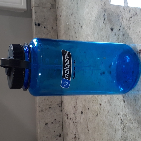 nalgene | Dining | Nalgene 32 Oz Wide Mouth Water Bottle Blue Hiking ...